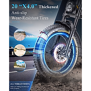 ANIIOKI eBike,A8 PRO MAX Electric Bike,48/52V 60Ah Electric Commuting Bike,200Miles Long Range, Peak 1400/1600W Power Ebike, Electric Bicycle for Adults