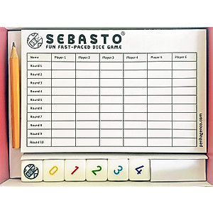 Sebasto Dice Game. Great for Family Game Night