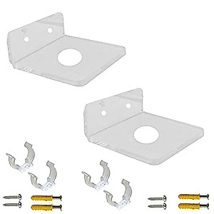 Lightsaber Wall Mounted Rack Clear Acrylic Display Stand for Star Wars Light Saber (2 Pack)
