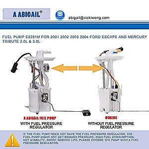 Electric Fuel Pump Replacement for 2001 2002 2003 2004 Ford Escape and Mazda Tribute 2.0L & 3.0L E2291M