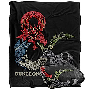 Dungeons and Dragons Dragons in Dragons Silky Touch Super Soft Throw Blanket 50" x 60"