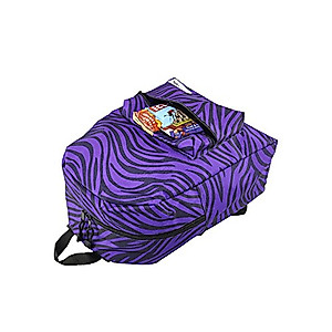 Outdoor Colorful Backpack (Purple Zebra)