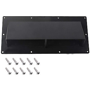 Gekufa RV Range Hood Vent Cover Black, RV Stove Vent Cover/RV Exhaust Vent Cover (Include 10 Pcs Screws)
