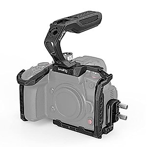 SmallRig GH6 Cage Kit for Panasonic LUMIX GH6 with an HDMI & USB-C Cable Clamp and a Top Handle - 3441