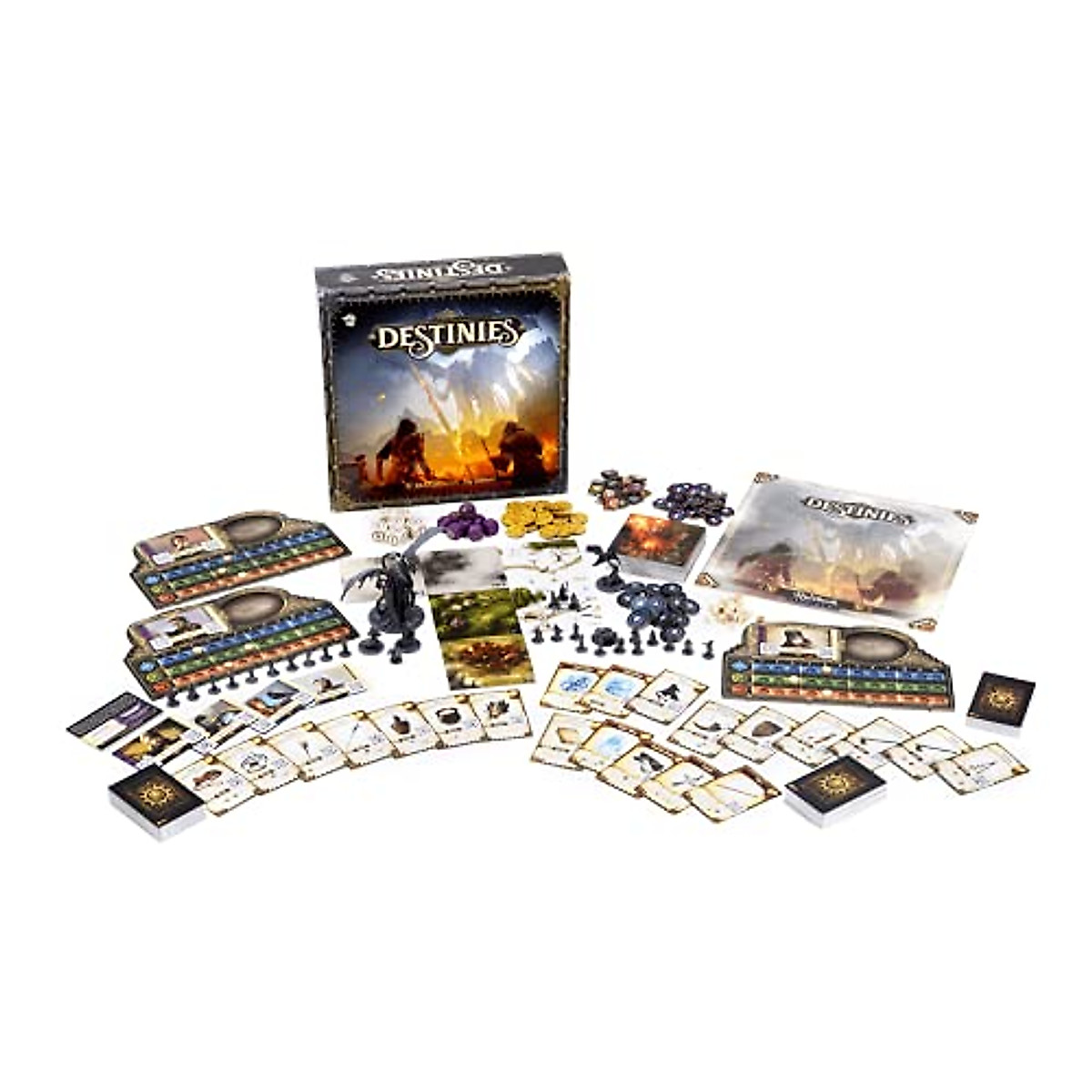 Destinies Board Game - Immersive Storytelling and Adventure for Tabletop Enthusiasts, Ages 14+, 1-3 Players, 120-150 Minute Playtime, Made by Lucky Duck Games