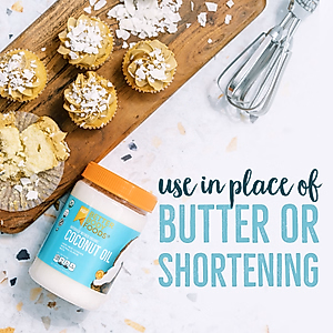 BetterBody Foods Organic, Naturally Refined Coconut Oil, 28 Fl Oz, All Purpose Oil for Cooking, Baking, Hair and Skin Care