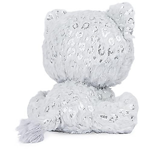 GUND P.Lushes Pets Gem Stars Collection, Deidra Van Drip Leopard Stuffed Animal, Gray/Silver, 6”