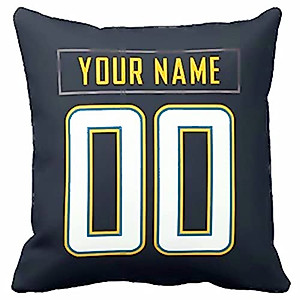 Throw Pillow 2 Packs Custom Any Name and Number for Men Youth Boy Gift