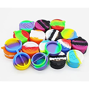 vitakiwi 10ml Wax Silicone Containers Multi Compartment Concentrate Non-stick Oil Jar For Wax (10)