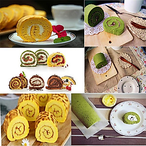 YUANAIYI Swiss Roll Cake Mat - Flexible Multipurpose Silicone sheet Nonstick jelly roll pan Baking Tray Pastry Mat Pizza Cookies Mold（set of 2）