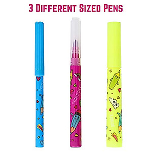 GirlZone Arts and Crafts Fruit Scented Markers and Pencil Case For Girls, Great Gifts For Girls