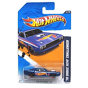 Hot Wheels 2012 Racing '70 Dodge Hemi Challenger Blue Card 174