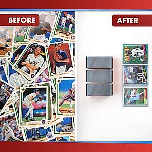 Cardboard Gold - 35pt Top Loaders for Cards - 250 Count - Premium 3x4 Inch Trading Card Toploaders - Protect Your Baseball and Sports Cards with These Crystal Clear Hard Plastic Sleeves Protectors