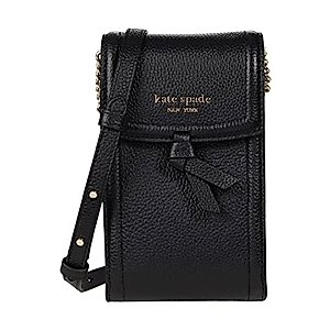 Kate Spade New York Knott Pebbled Leather North/South Crossbody Black One Size