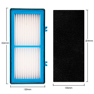 (15 Pack) AER1 Filter 5 HEPA Filters + 10 Carbon Booster Filters Compatible With Holmes AER1 Type Total Air Filter, HAPF30AT And HAP242-NUC, Replacement HEPA Filter Kit