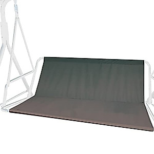 Midremer Swing Cover Chair Bench Replacement Cover, 2/3 Seat 600D Thickened Oxford Waterproof Swing Seat Cover for Outdoor Patio Garden Swing Chair (Coffee, 58.2 x 19.7 x 19.7 Inch)