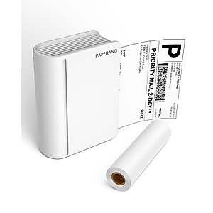 paperang Bluetooth Label Printer, 300 dpi Thermal Label Printer, C1S Portable Pinter Supports 2/3/4-Inch (57/80/110mm) Thermal Printer Supports Shipping Labels, Barcode Labels, Household Labels, etc
