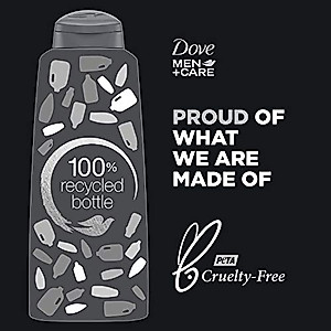 Dove Men+Care Shampoo For Healthy-Looking Hair Charcoal + Clay Naturally Derived Plant Based Cleansers 20.4 oz