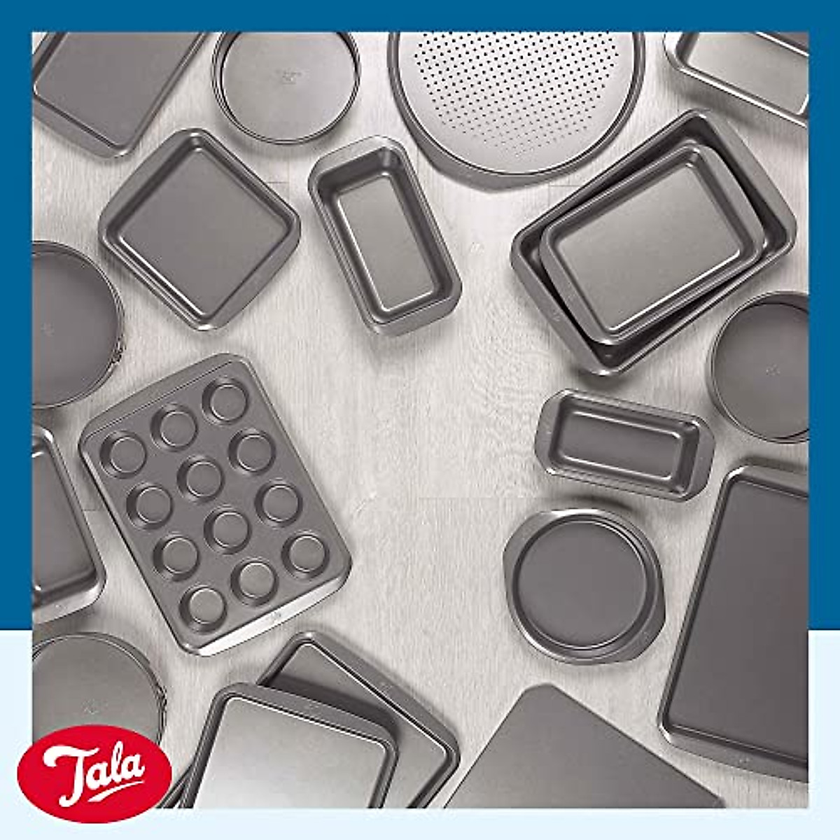Tala Everyday Everyday Non Stick Medium Baking Tray, 18cm x 25cm, Grey