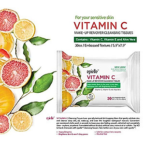 Epielle New Makeup Remover Cleansing Wipes | Removes Dirt, Oil, Makeup & Waterproof Mascara | Beauty Gift, Spa Day, Gift Set | Pack of 6 | Korean Skincare