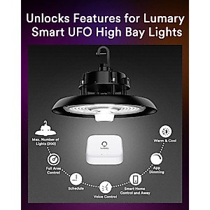 Lumary Hub Bridge L-GW0A1 - Work Zigbee Smart Recessed Lighting, Unlock Full Suite of Features Smart UFO LED High Bay Lights, Deck Lights, Work with Alexa, Google Assistant and Siri