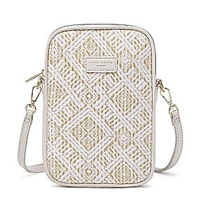 DAVIDJONES PARIS Cell Phone Small Purse for Women, Holder Wallet Purses Bag Shoulder Lightweight Handbag Wallet Crossbody Casual Bags Satchel Cute Crossover Round for Women’s