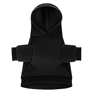 SUQINFA Dog Paws Custom Pet Hoodie, Add Pet Name Personalized Pet Clothes Sweaters with Hat Customized Dog Hoodies Sweatshirt for Small Medium Large Dogs