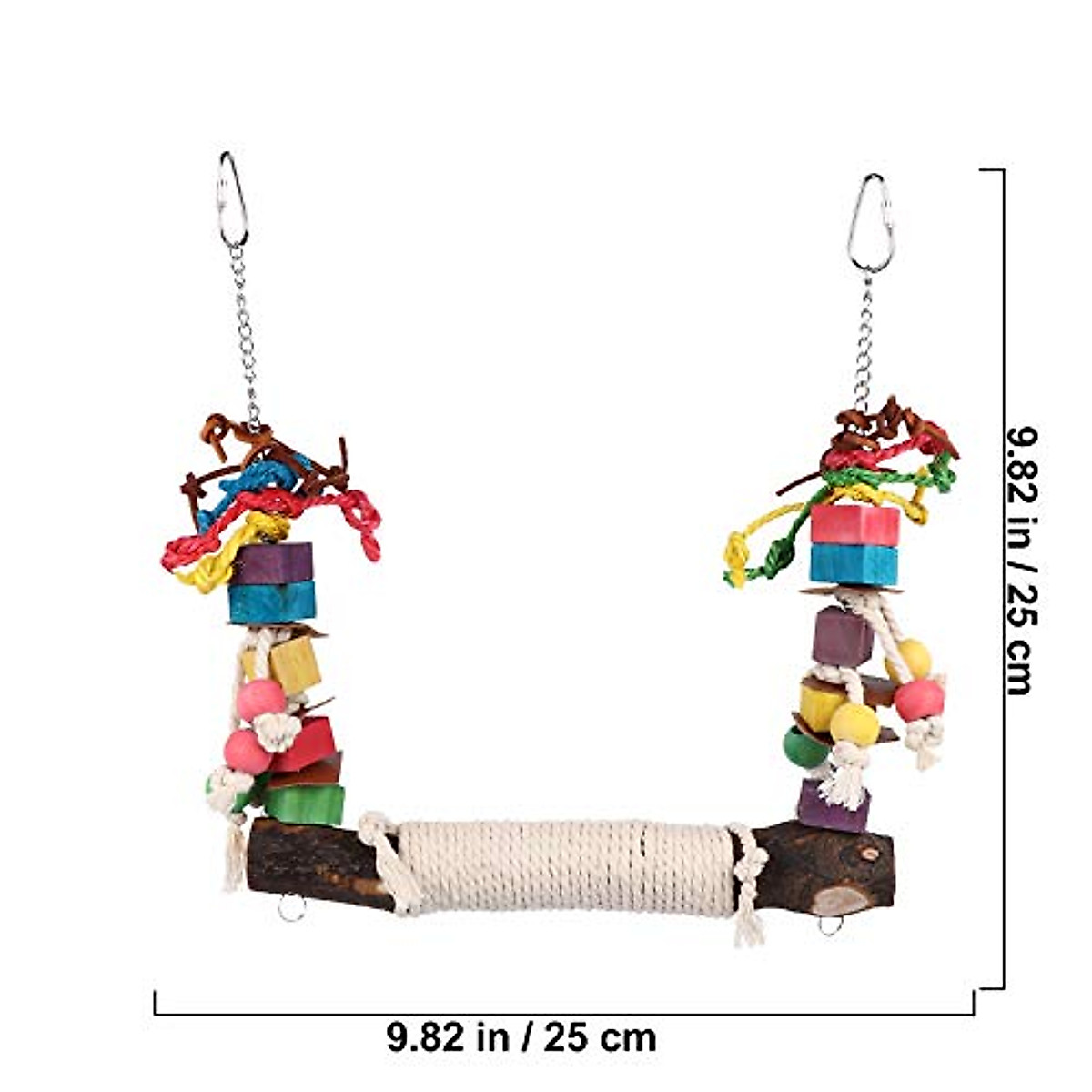 PATKAW Teething Toys Teething Toys Teething Toys 2 Pcs Bird Parrot Toys Parrot Stand Toy Hanging Bird Toys Parrot Swing Toy Chewing Toys Hanging Parakeet Toys Parakeet Toys Parakeet Toys