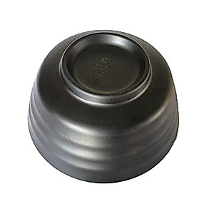 Lucky Star Melamine Round Bowls Set Ramen Vietnam Pho Noodles Soup Bowls, 6-3/4“ dia. X 3-1/4” H, Capacity: 32 oz, Black (16)