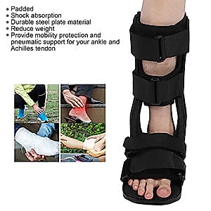 Air Walker Boot Short Fracture Walker Boot, Light Air Ankle Walker Brace Support Protective Walker Boot Cast Ideal for Ankle Foot Fractures, Sprains, Injuries, Protection, Recovery, Rehab (S)