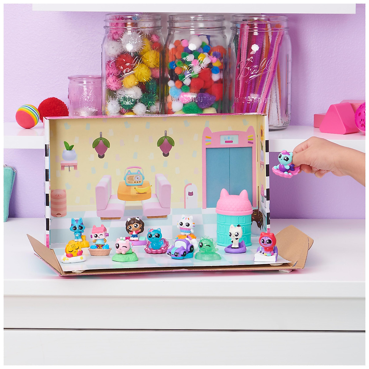 Gabby's Dollhouse, Meow-Mazing Mini Figures 12-Pack (Amazon Exclusive), Kids Toys for Ages 3 and up