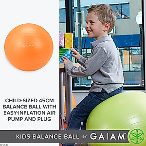 Gaiam Kids Balance Ball Chair Ball - Extra Balance Ball for Kids Balance Ball Chair, Green, 38cm
