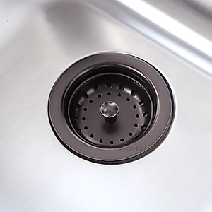 Decor Star KD-001-O 3 1/2" Drop-In Kitchen/Bar Sink Basket Strainer, Stainless Steel Oil Rubbed Bronze