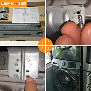 2024 UPGRADED SKK-7A SKK8K Samsung washer dryer stacking kit - Compatible for Samsung 27-Inch Front-Load Washers and Dryers - Samsung laundry stacking kit-Replaces Part SKK-7A, SKK-8K, SK-5A, SK-5AXAA