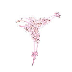 Zzalalana Sexy Lingerie for Women Sex Naughty See Through 3 Piece Lingerie Set Floral Lace Exotic Bra and Panty Sets with Garter Belt Sluttly Lingerie for Sex Game AI93 Hot Pink