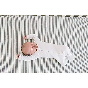 Premium Fitted Knit Crib Sheet/Toddler Sheet "Midtown" by Copper Pearl