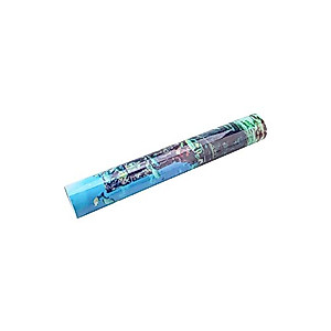 Undersea City Ruins Aquarium Poster, PVC Coral Aquarium Background Underwater Poster Fish Tank Wall Decorations Sticker(61 * 30cm)