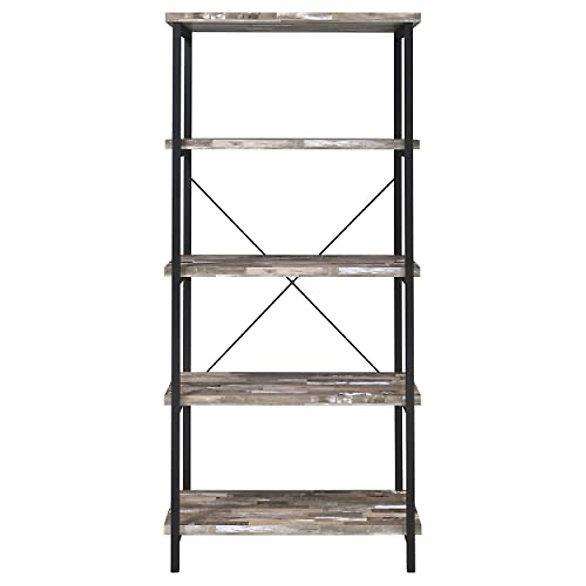 Coaster Furniture Bookcase Salvaged Cabin and Black 801552
