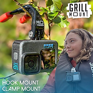 Pro Standard Grill Mount 3. 0 - The Best Mouth Mount Compatible with GoPro Cameras (Black/red)…