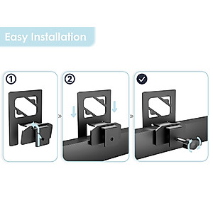 HAVONIZD Mattress-Slide-Stopper, 6-PCS, Mattress-Holder for Metal Bed-Frame, Non-Slip Mattress-Gaskets, Keep-Mattress-from-Sliding, Adjustable Size, Black