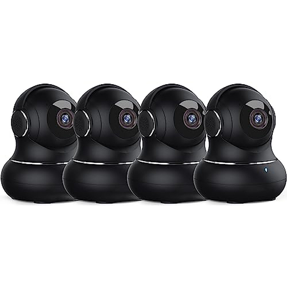 Indoor Security Camera, Litokam Cameras for Home Security with 360°Motion Detection, WiFi Camera Indoor for Baby/Elder/Dog, Pet Camera with Phone APP, IR Night Vision, 2-Way Audio, 4Pack