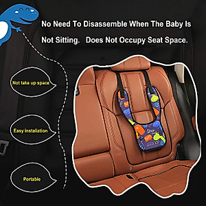 Child Seat Belt Adjuster for Kids, Adjustable Car Seatbelt Protector, Soft Auto Seat Belt Cover Universal Safety Travel Harness Locking Covers for Toddler, Baby, Short People