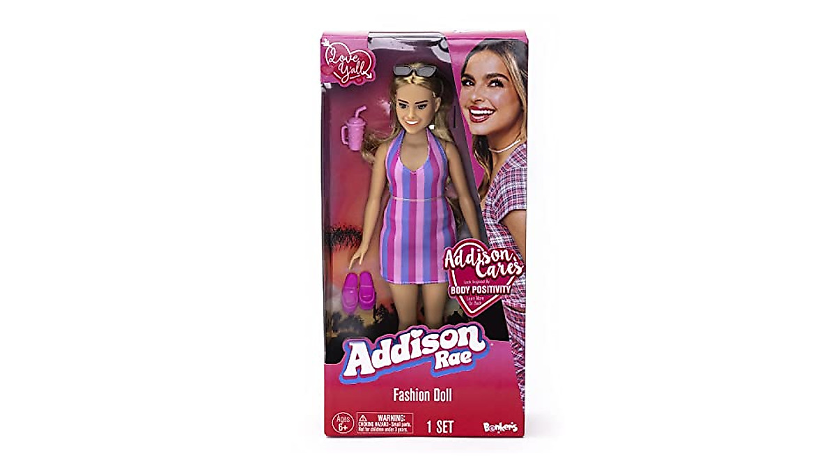 Addison Rae Fashion Doll - Beach; Trendsetting Style; Contains 11” Doll ...