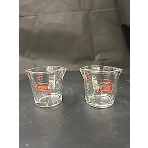 Rattleware 3 oz Espresso Shot Glass Pitcher – Double Spouted Genuine Barista Measuring Cup with Graduations in ml & oz – High-Volume, Commercial-Grade for Swift Espresso Pouring & Precision (2 Pieces)