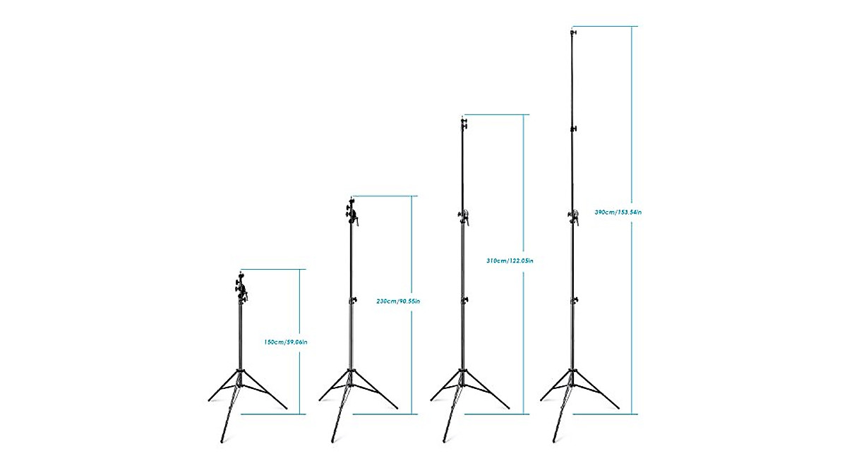 Neewer 13ft Adjustable Boom Light Stand for Studio & Video