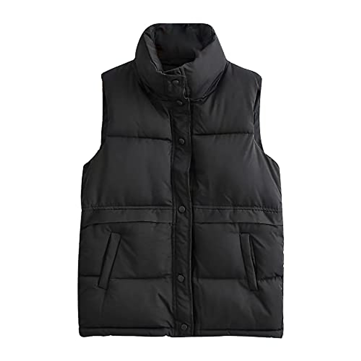 Winter Coats For Women 2023 Trendy, Puffer Vest Coat Warm Hoodie Outwear Casual Coat Faux Zip Up Jacket Pea Coats Womens Plus Size Coats Jackets Black, Waterproof Coats Jacket (XL, Black)