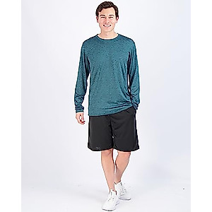 4 Pack:Mens Long Sleeve T-Shirt Workout Clothes Quick Dry Fit Gym Tee Shirt Athletic Active Performance Casual Moisture Wicking Exercise Clothing Running Cool Sport Training Undershirt Top-Set 2,M