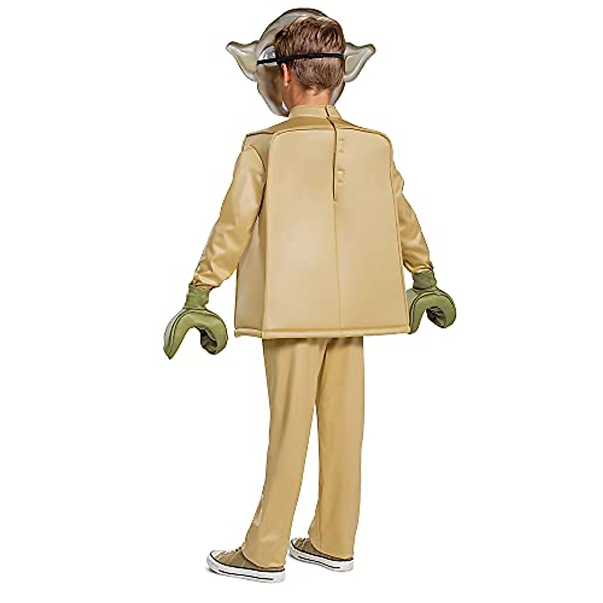 Yoda Costume for Kids, Official Deluxe LEGO Star Wars Costume with Mask and Robe, Child Size Medium (7-8)
