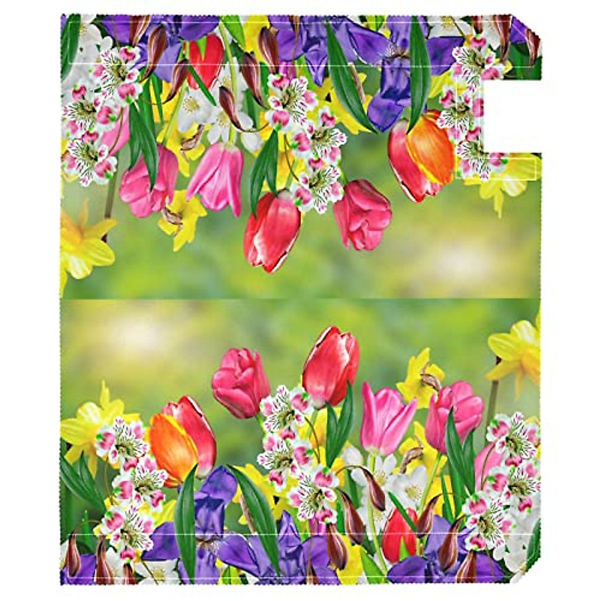 Spring Summer Flowers Mailbox Covers Magnetic Tulips Daffodils Daisy Florals Mailbox Cover Standard Size 18" X 21" Mailbox Wraps Post Letter Box Cover Garden Decorations