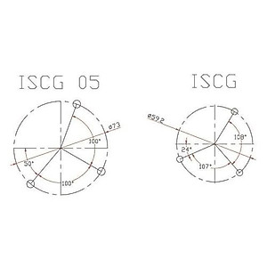 Fouriers MTB Enduro Downhill Chain Guide Bash Guard Retention Device 32-38T (Black, ISCG-05)